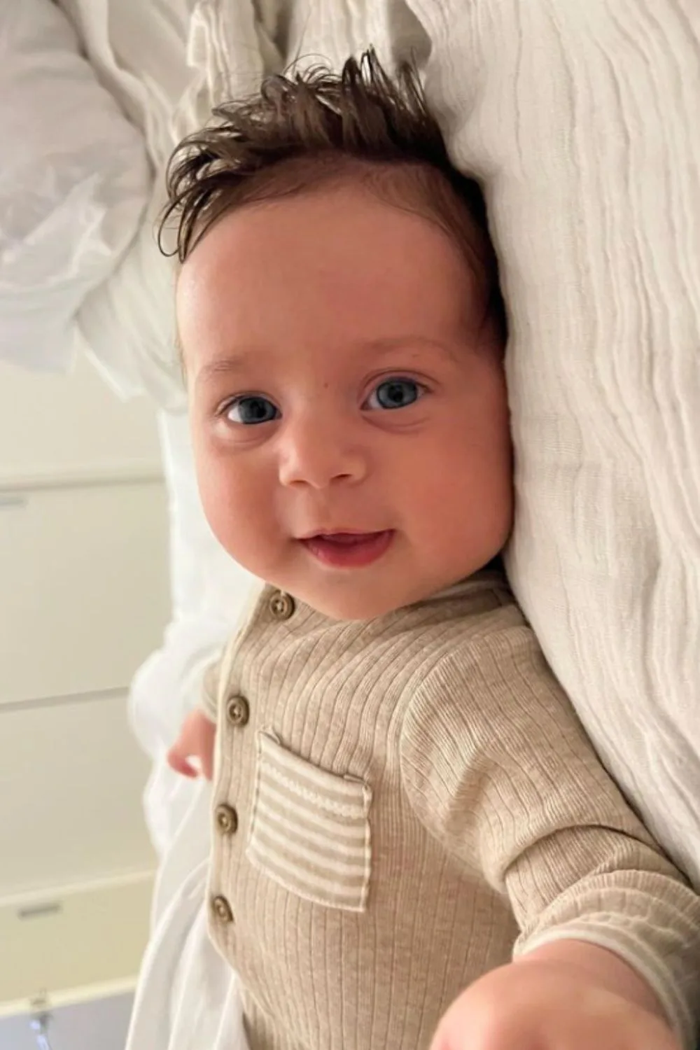 Meet Martha Kalifatidis and Michael Brunelli's Baby Lucius | WHO