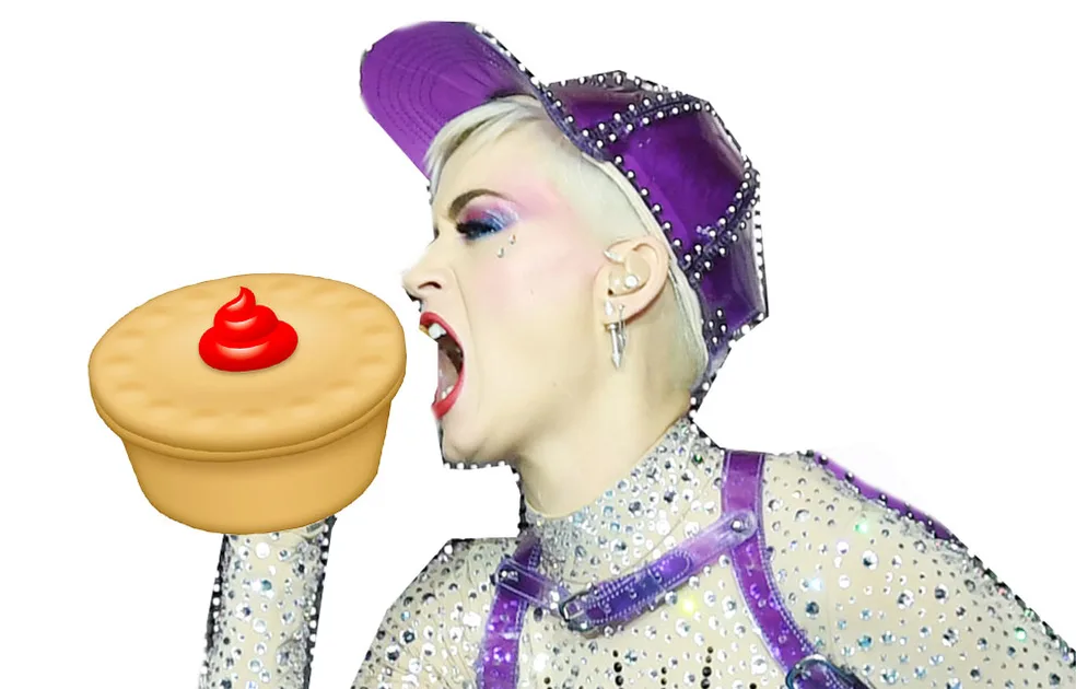 Katy Perry Eating Meat Pie | Girlfriend