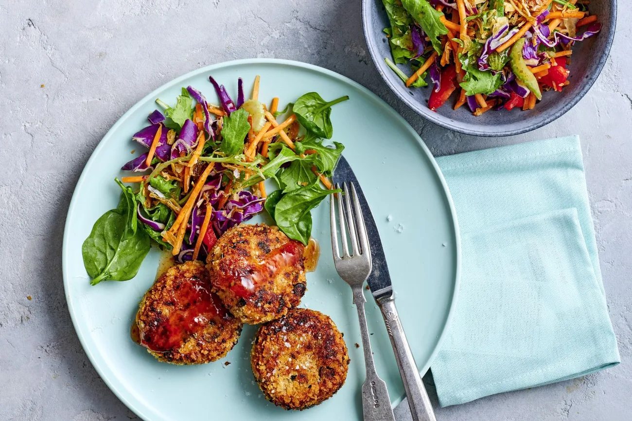 Sweet Chilli Salmon and Sweet Potato Cakes recipe Recipe | New Idea