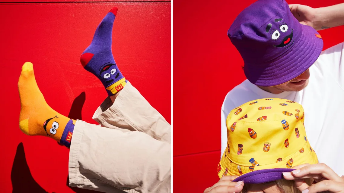 Macca's have dropped an exclusive line of Grimace themed merch | New Idea