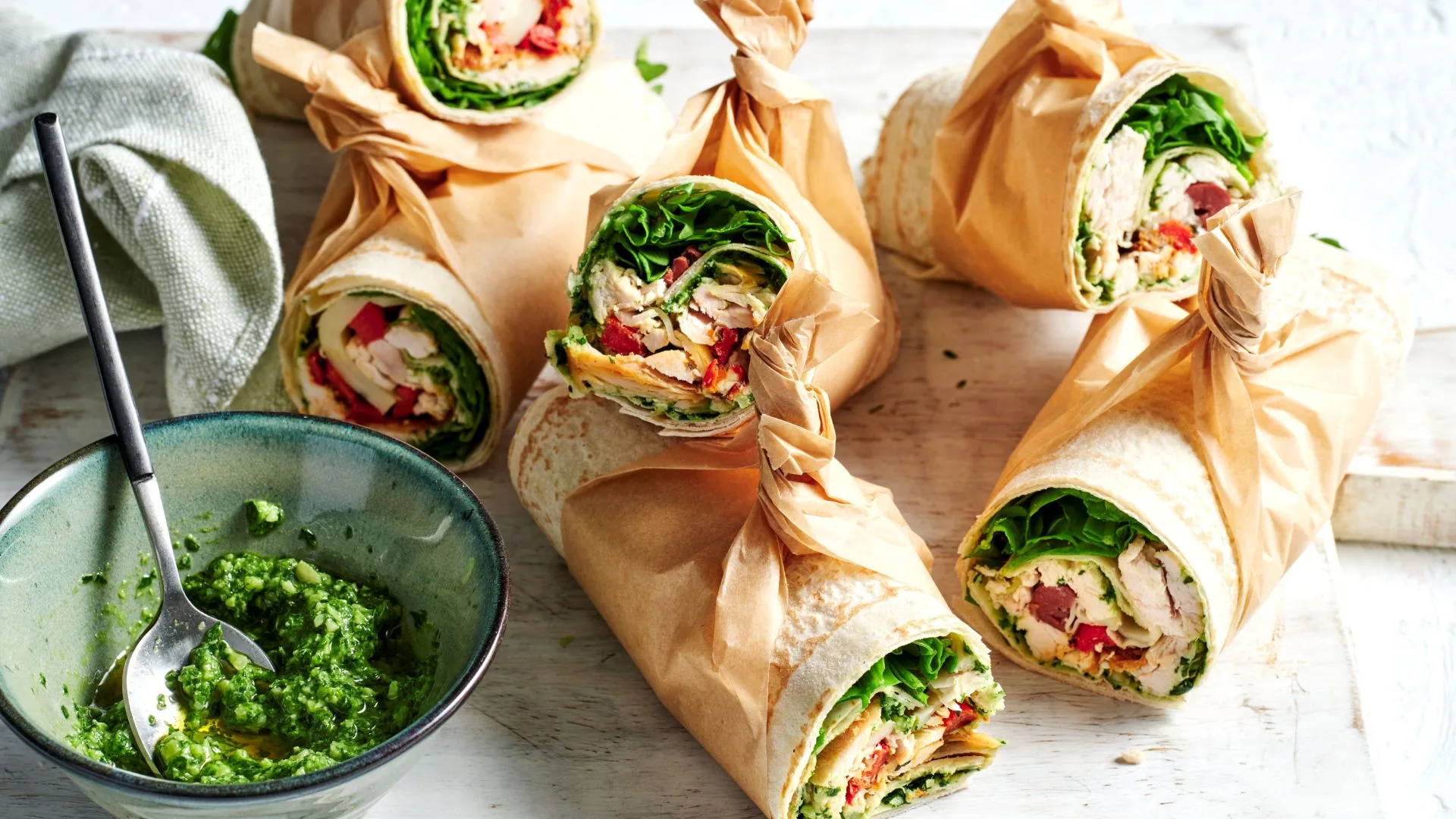 These Mediterranean Chicken Wraps only take 20 minutes to make | New Idea