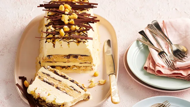 Get nostalgic with this viral Caramel Macadamia Viennetta | New Idea