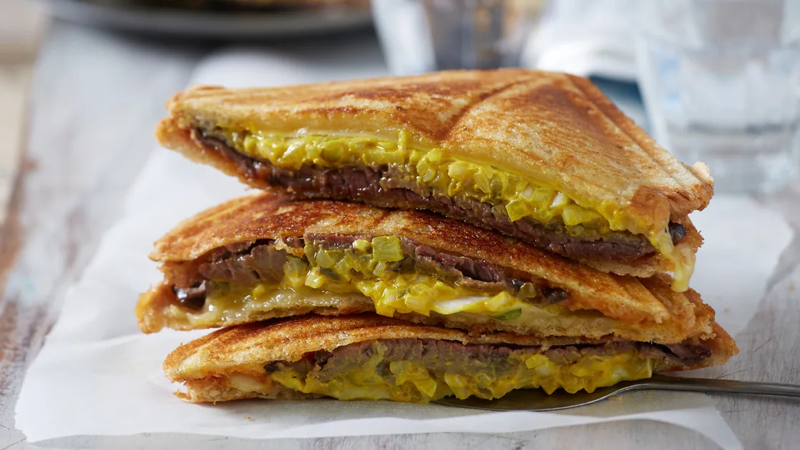 These Cheeseburger Jaffles are a fast and tasty lunch option | New Idea