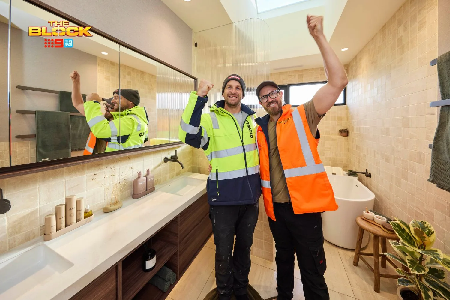 The Block 2025: Week Three Main Bathroom Room Reveal