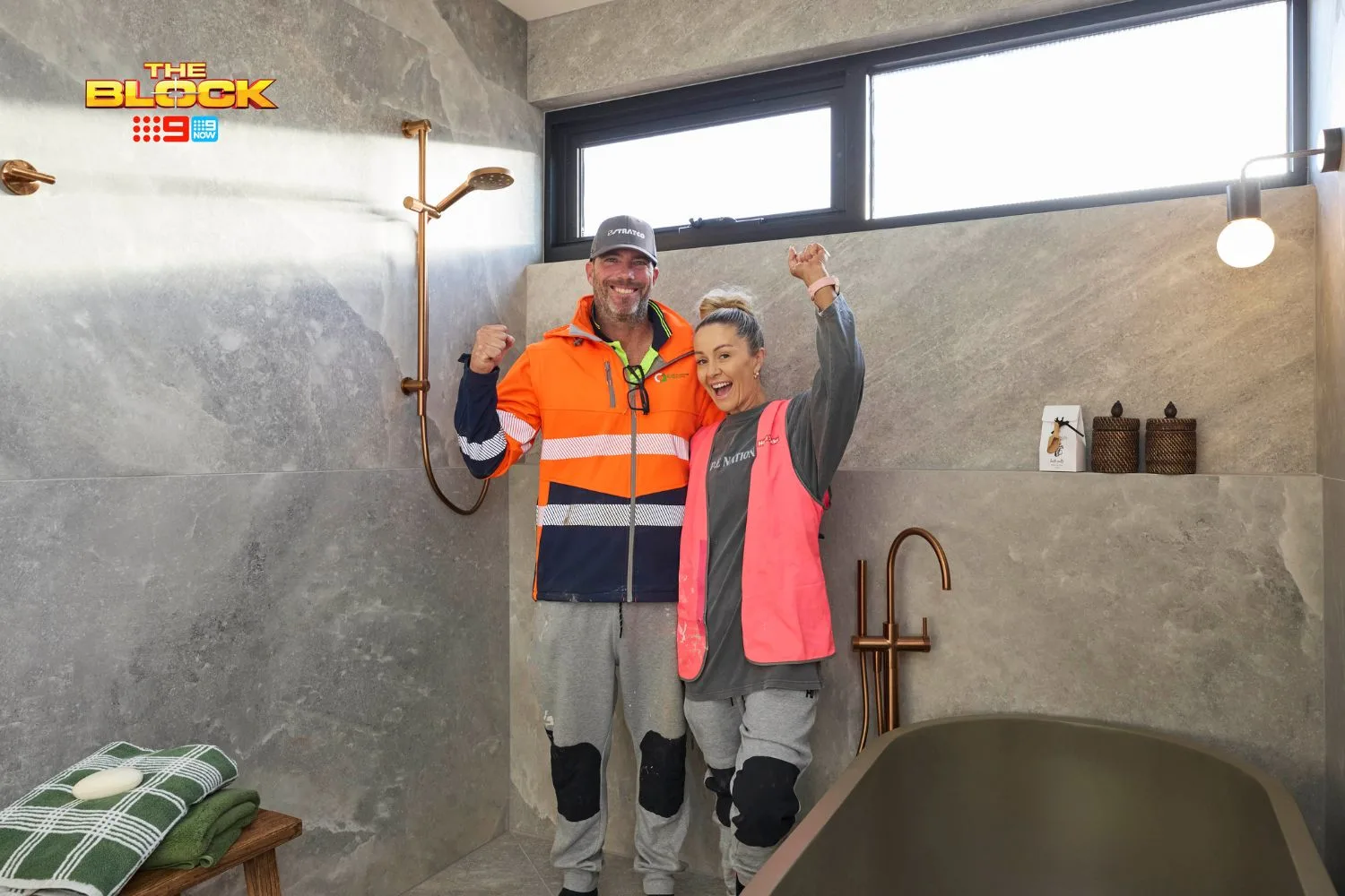 The Block 2025: Week Three Main Bathroom Room Reveal