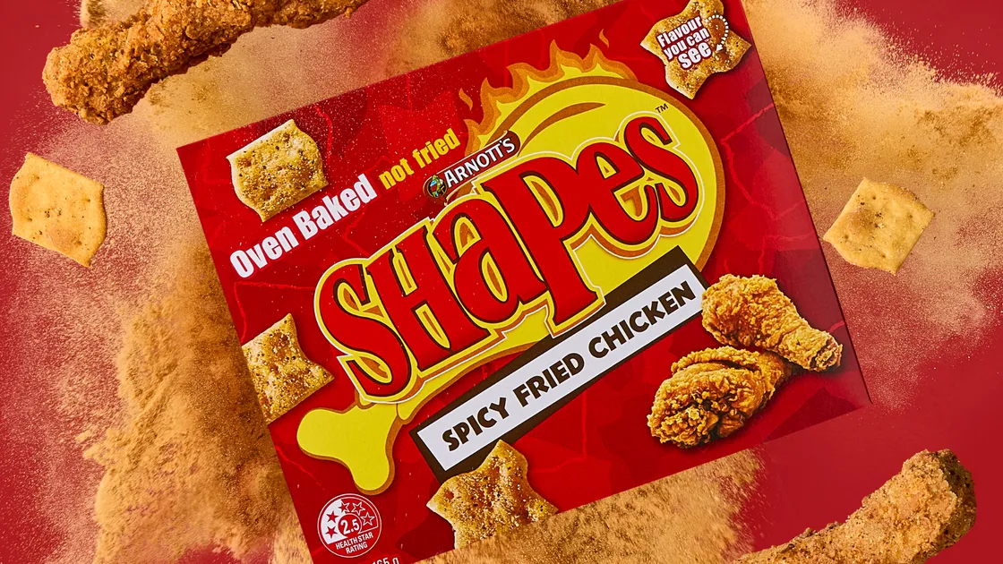 Arnott's Shapes Spicy Fried Chicken Tenders are so fire | New Idea