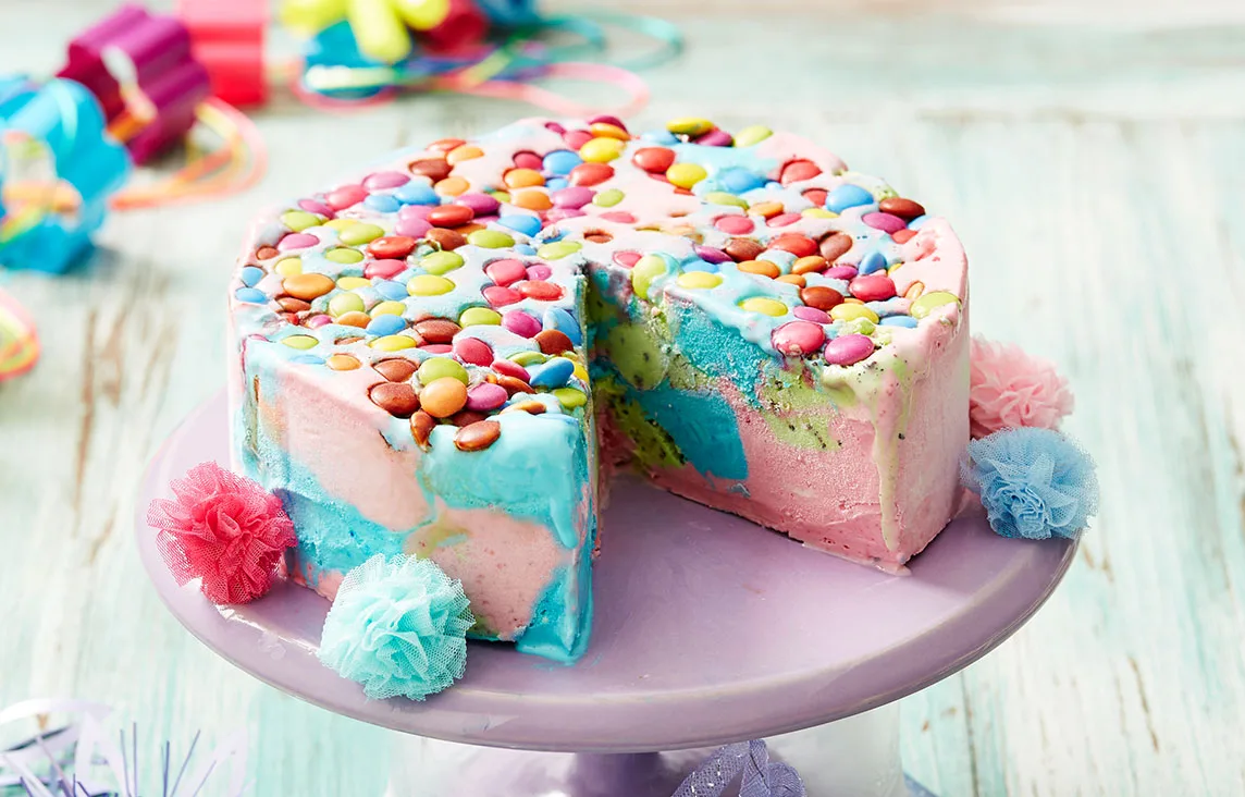 Rainbow Ice-Cream Cake Recipe | New Idea
