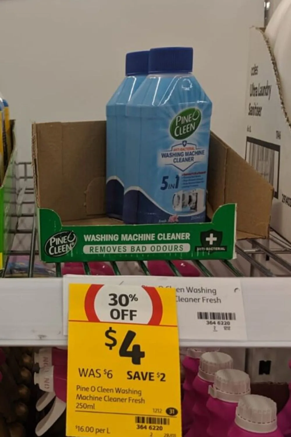 Pine O Cleen Washing Machine Cleaner, available at Coles supermarket ...