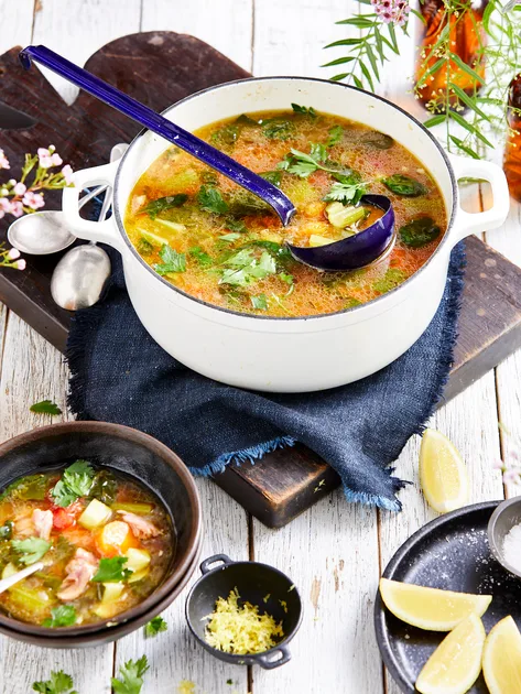 Vegetable and ham hock soup recipe | New Idea