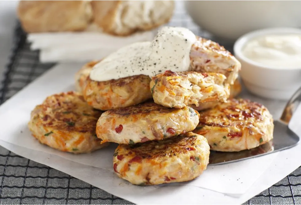 BBQ chicken rissoles Recipe | New Idea