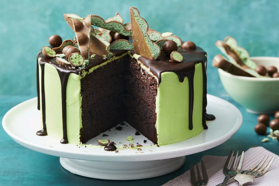 Chocolate Mint Layer Cake Recipe | New Idea