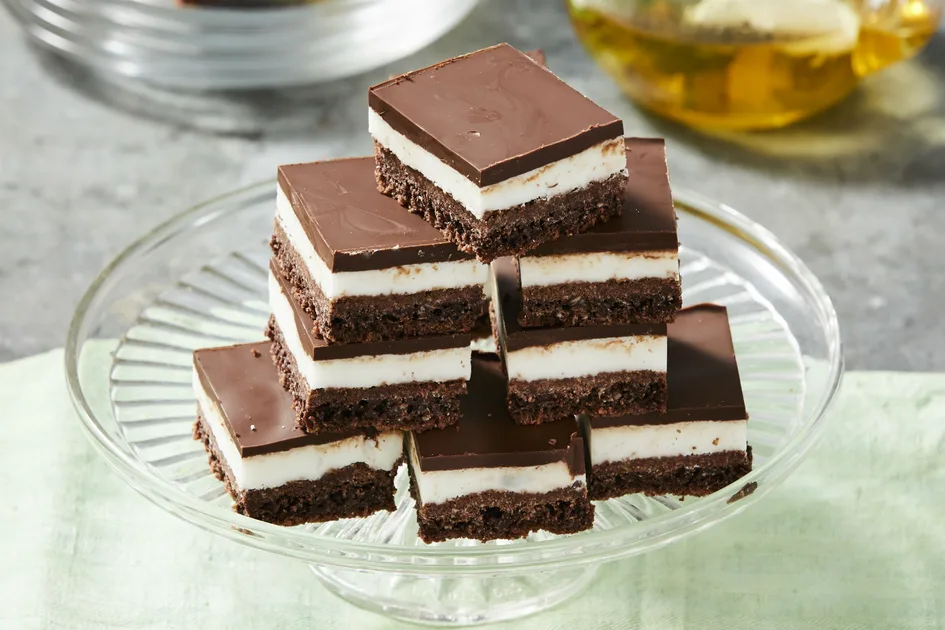 Chocolate Peppermint Slice Recipe | New Idea