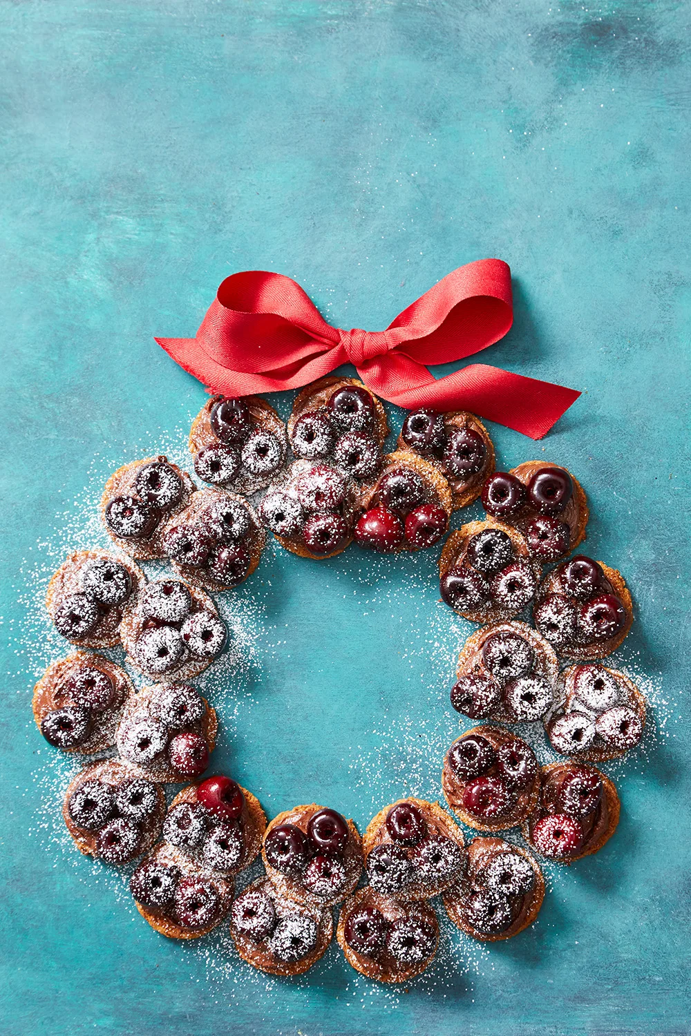 Cherry chocolate biscuit wreath recipe Recipe | New Idea