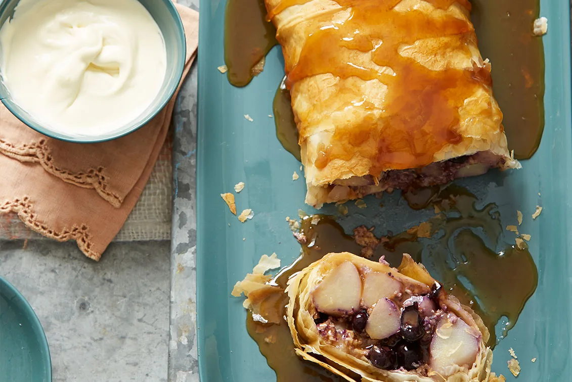 Easy Pear and Blueberry Strudel Recipe Recipe | New Idea