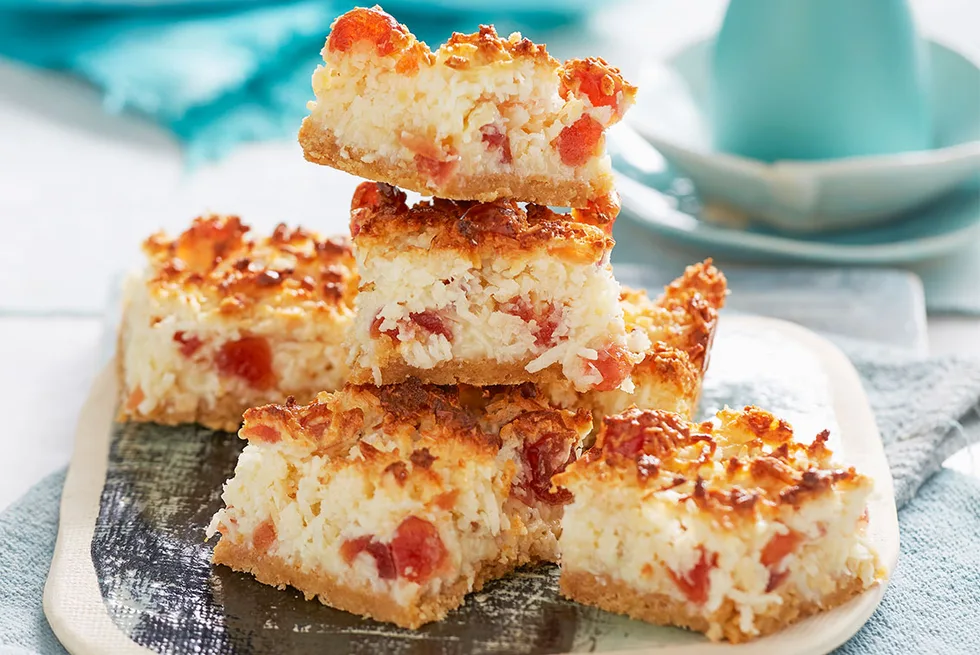 Simple Coconut Macaroon Slice Recipe | New Idea