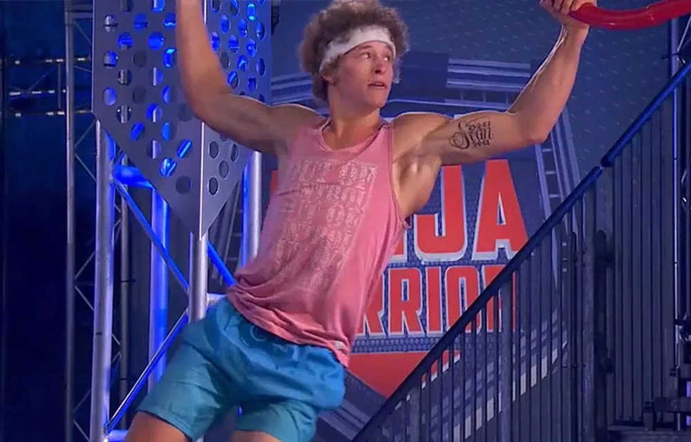 Ninja Warrior: Competitors Ashlin Herbert and Olivia Vivian flirt on ...