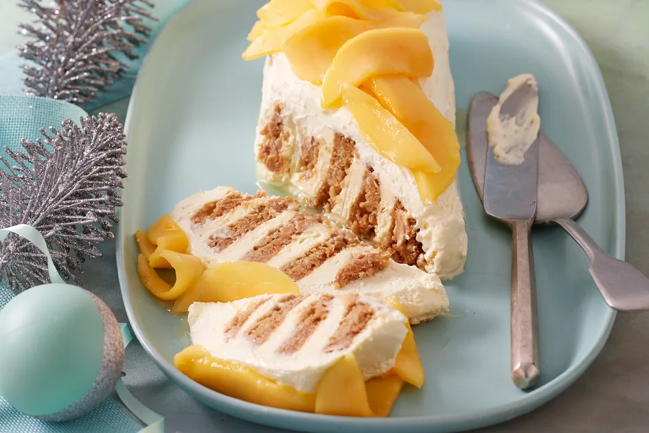 Mango & Lemon Gingernut Log recipe Recipe | New Idea