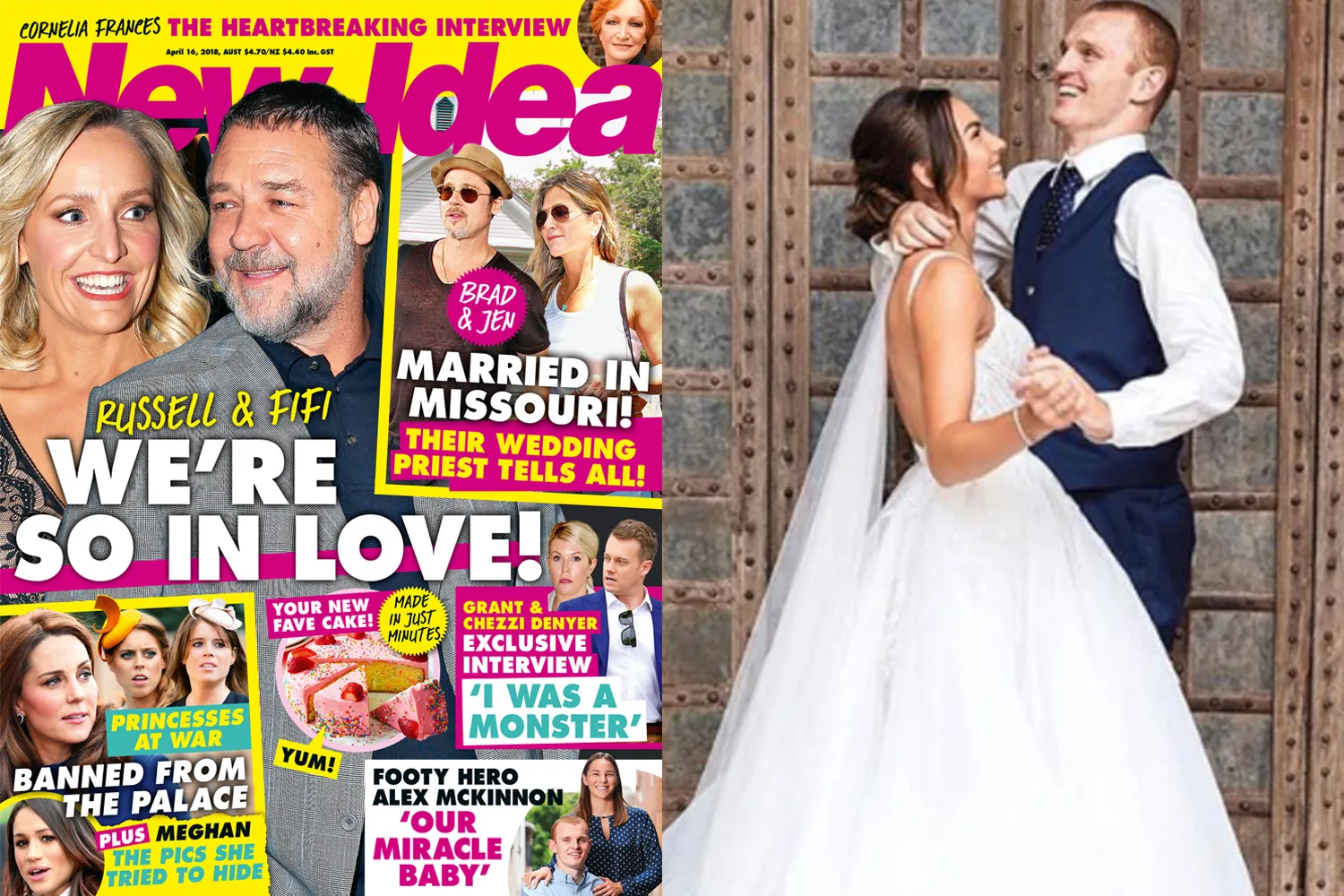 Footy star Alex McKinnon and wife Teigan announce their expecting their ...