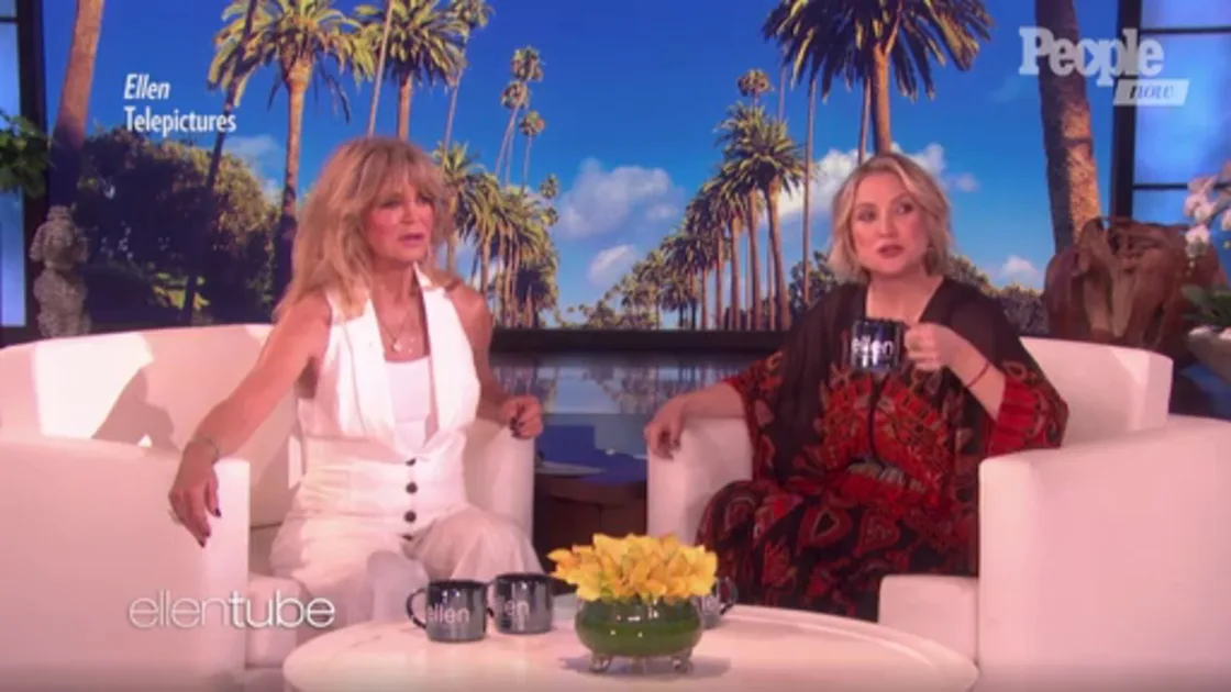 Goldie Hawn Was Right In There While Daughter Kate Hudson Was Giving