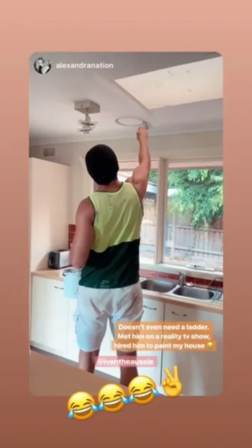 Ivan paints Alex Nation's kitchen | New Idea