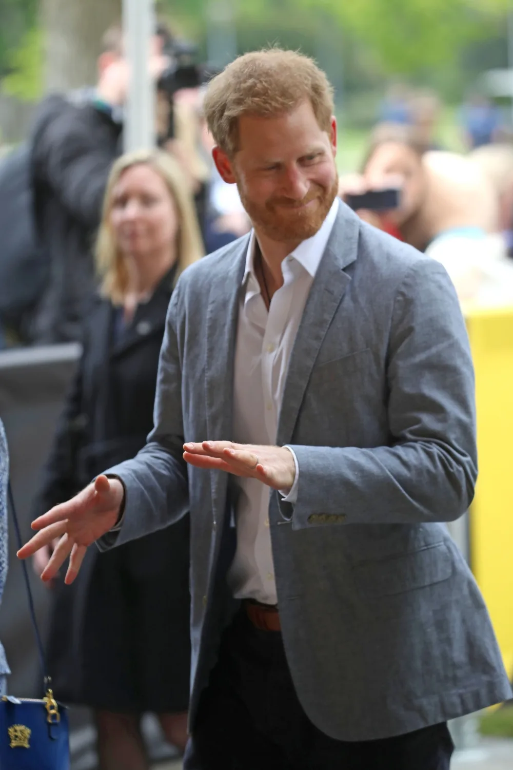 Missing his little man! Prince Harry gets back to work THREE DAYS after ...