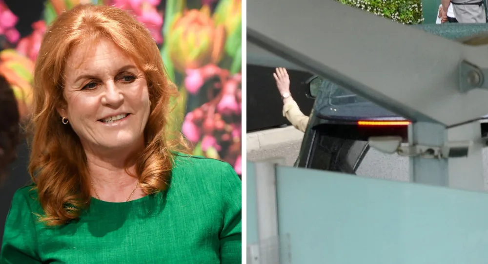 Outrageous pics: ‘Jolly” Fergie flips finger gesture as she arrives in ...