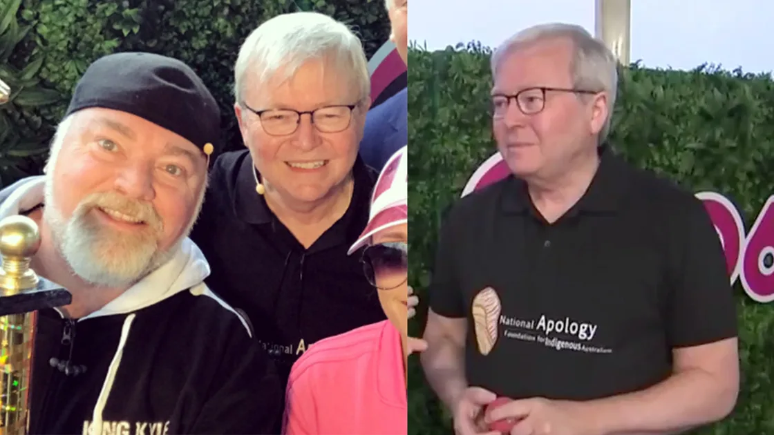 Kevin Rudd 'trash talks' Kyle Sandilands before handball match | New Idea