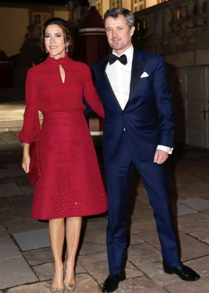 Princess Mary stuns in a red dress as she attends concert with Prince ...
