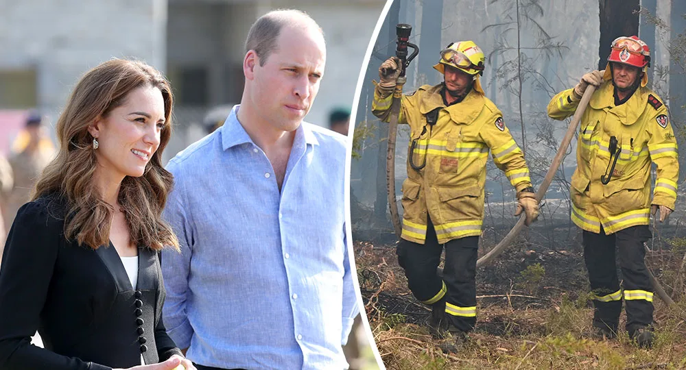 Prince William and Kate Middleton show support for bushfire residents ...