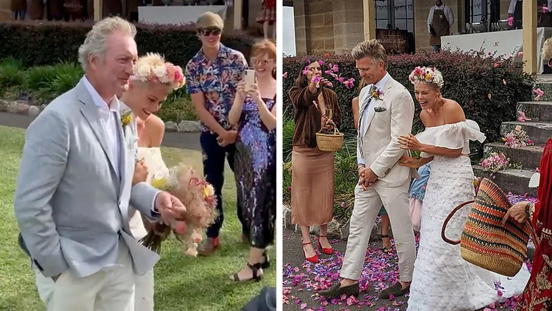 Matilda Brown walks down aisle with dad as she weds Scott Gooding | New ...
