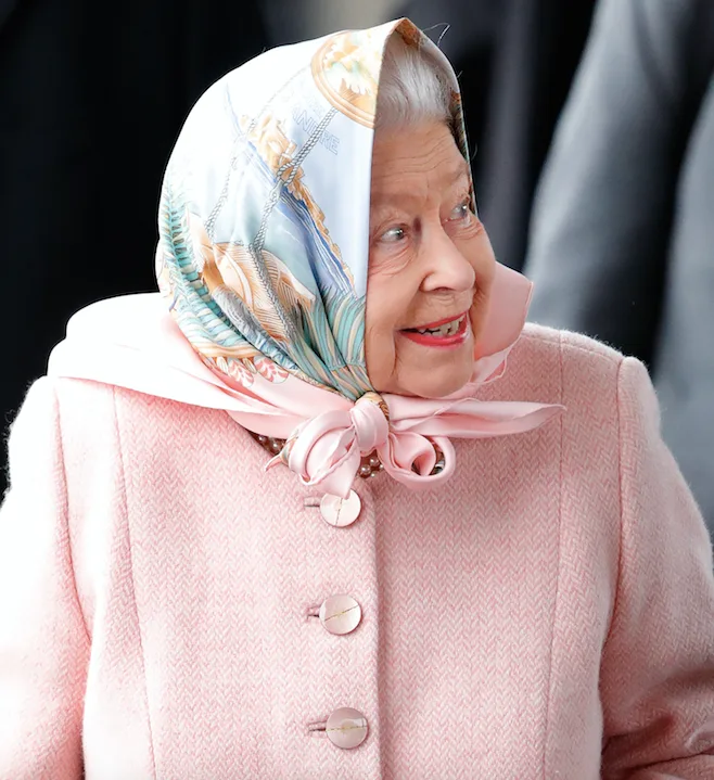 Queen Elizabeth photographed looking down in midst of Prince Philip ...