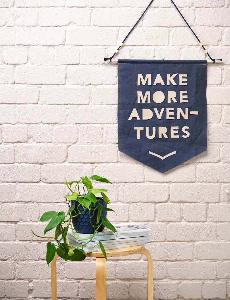 How to make a fabric statement banner - Your Home and Garden NZ