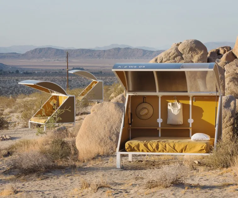 Futuristic tiny camping pods in the California desert - Your Home and ...