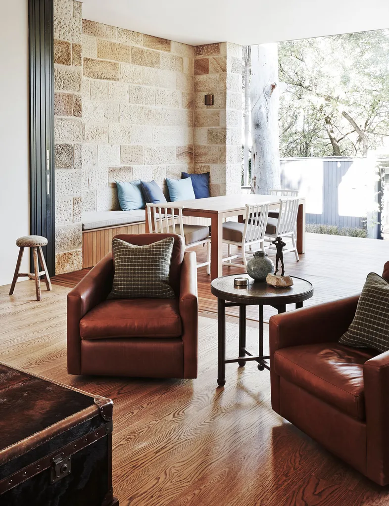 This sandstone cottage has a rather surprising modern addition