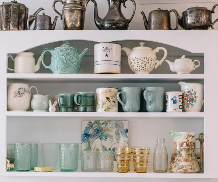How to creatively display your vintage collection at home