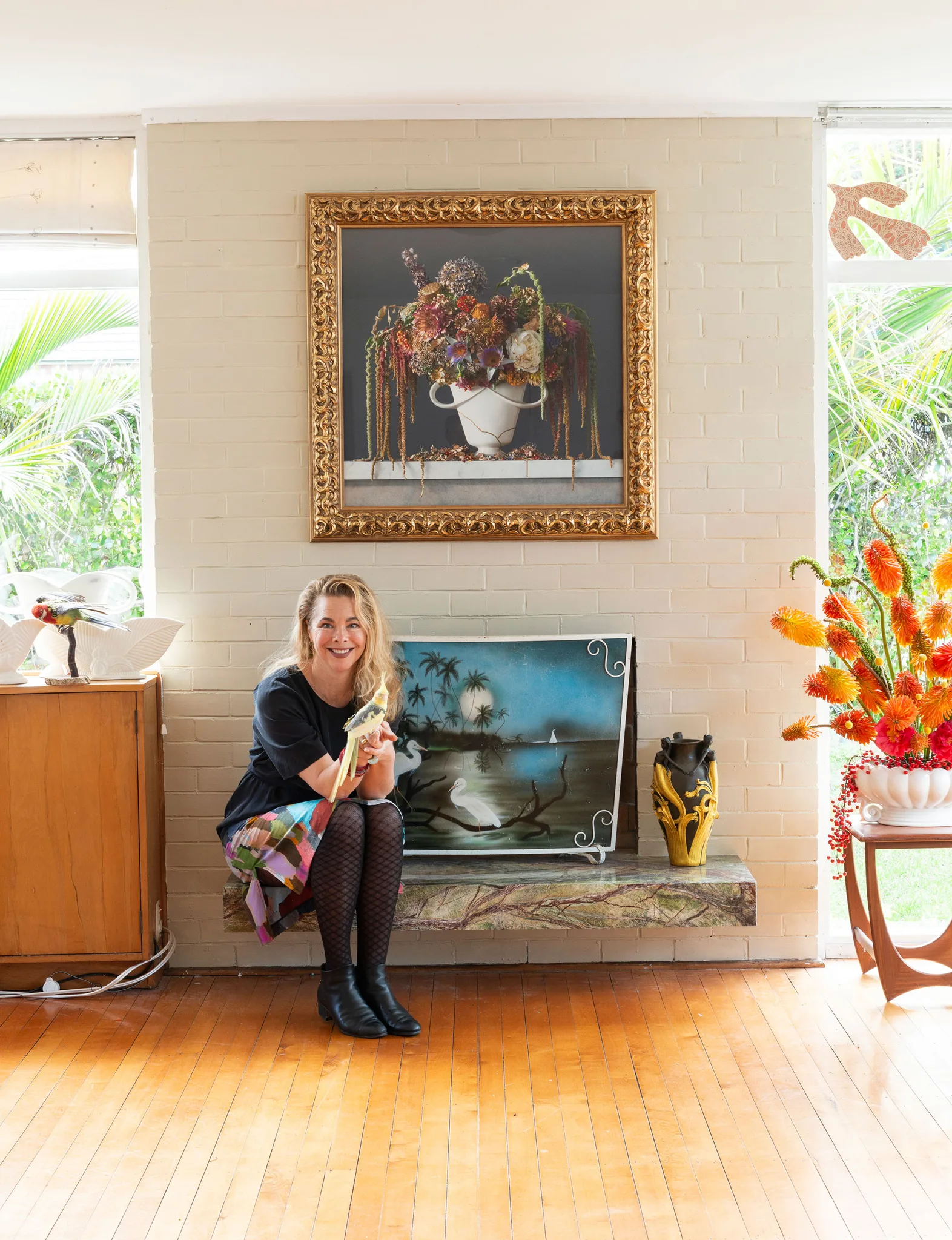 This Auckland artist's home is full of her colourful creativity