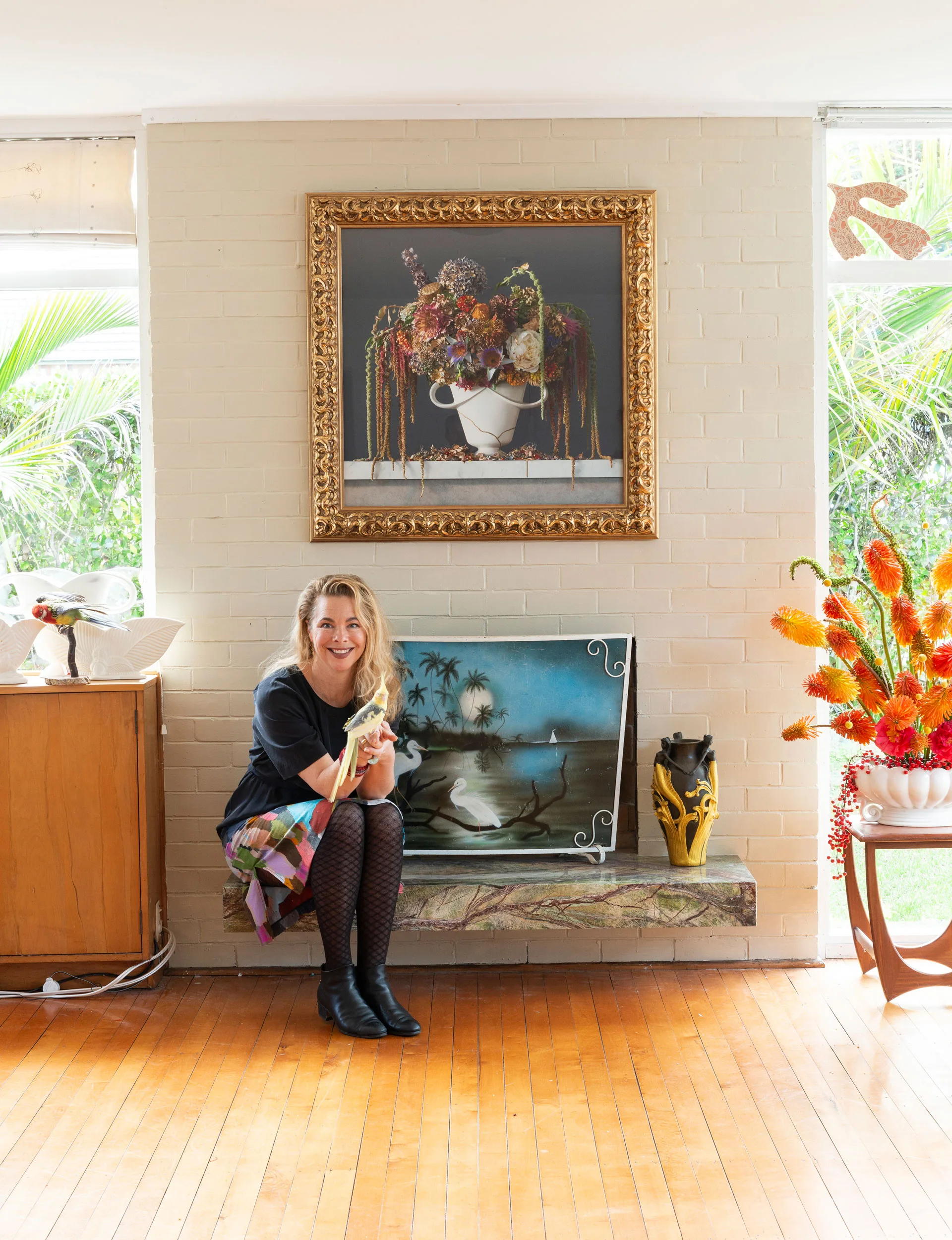 This Auckland artist's home is full of her colourful creativity