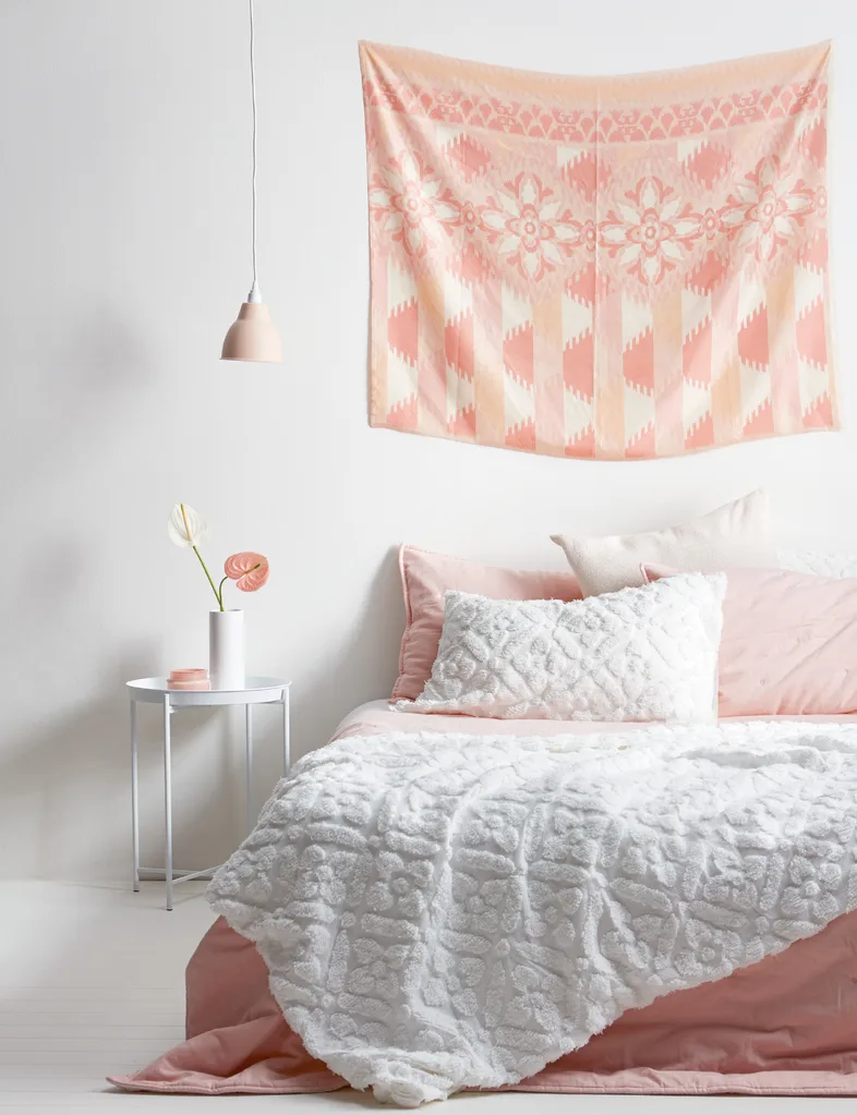 This DIY wall hanging will add stylish texture and pattern to your room