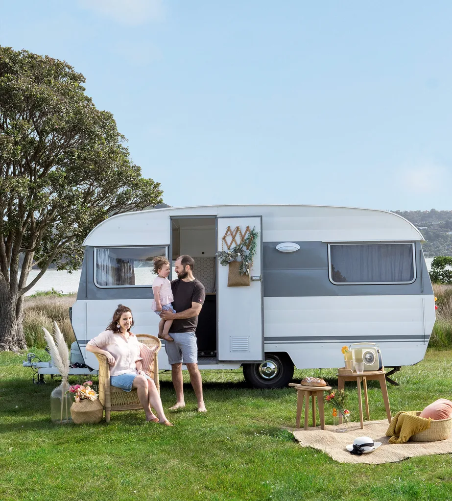 This sweet little caravan has been given the most stylish makeover