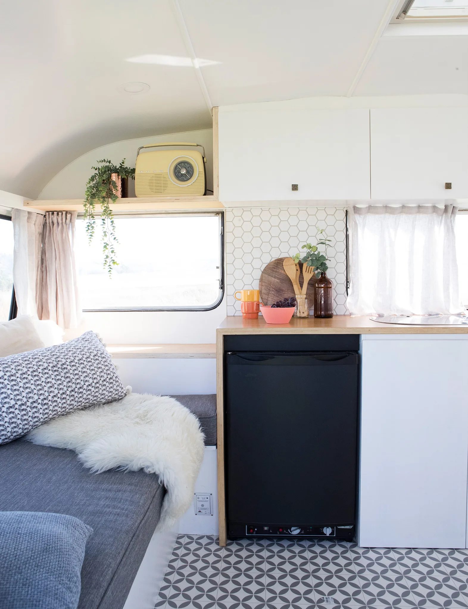 This sweet little caravan has been given the most stylish makeover