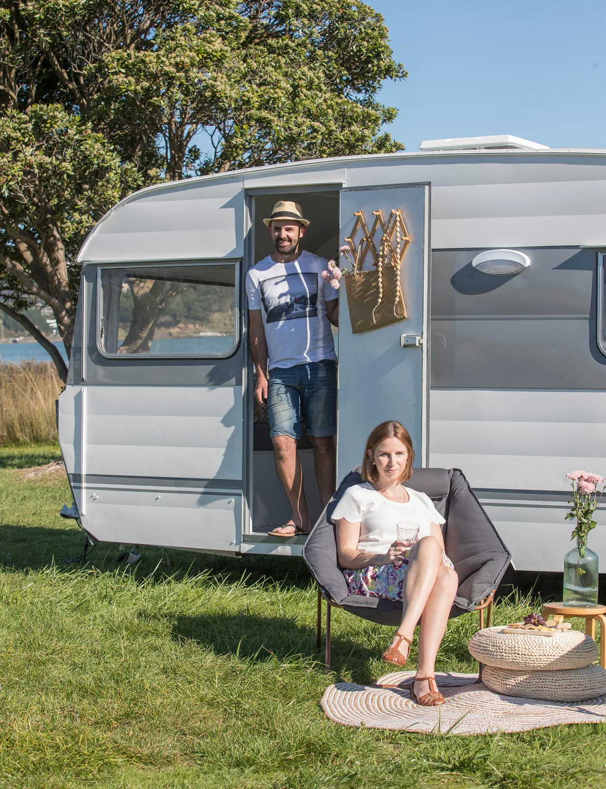 This sweet little caravan has been given the most stylish makeover