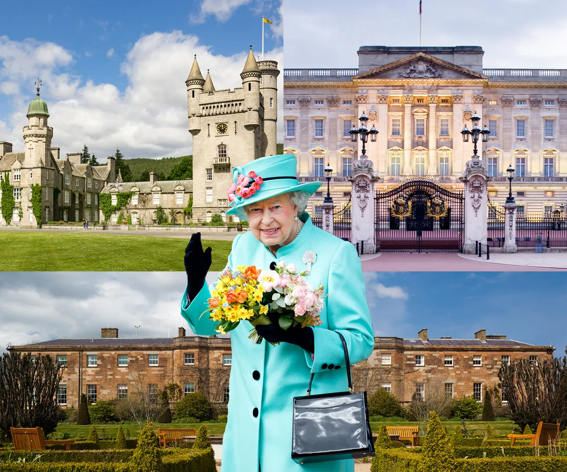 Check out all the incredible homes owned by the British royal family