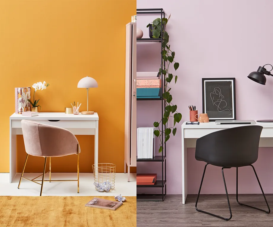 How to style a simple white desk three different ways