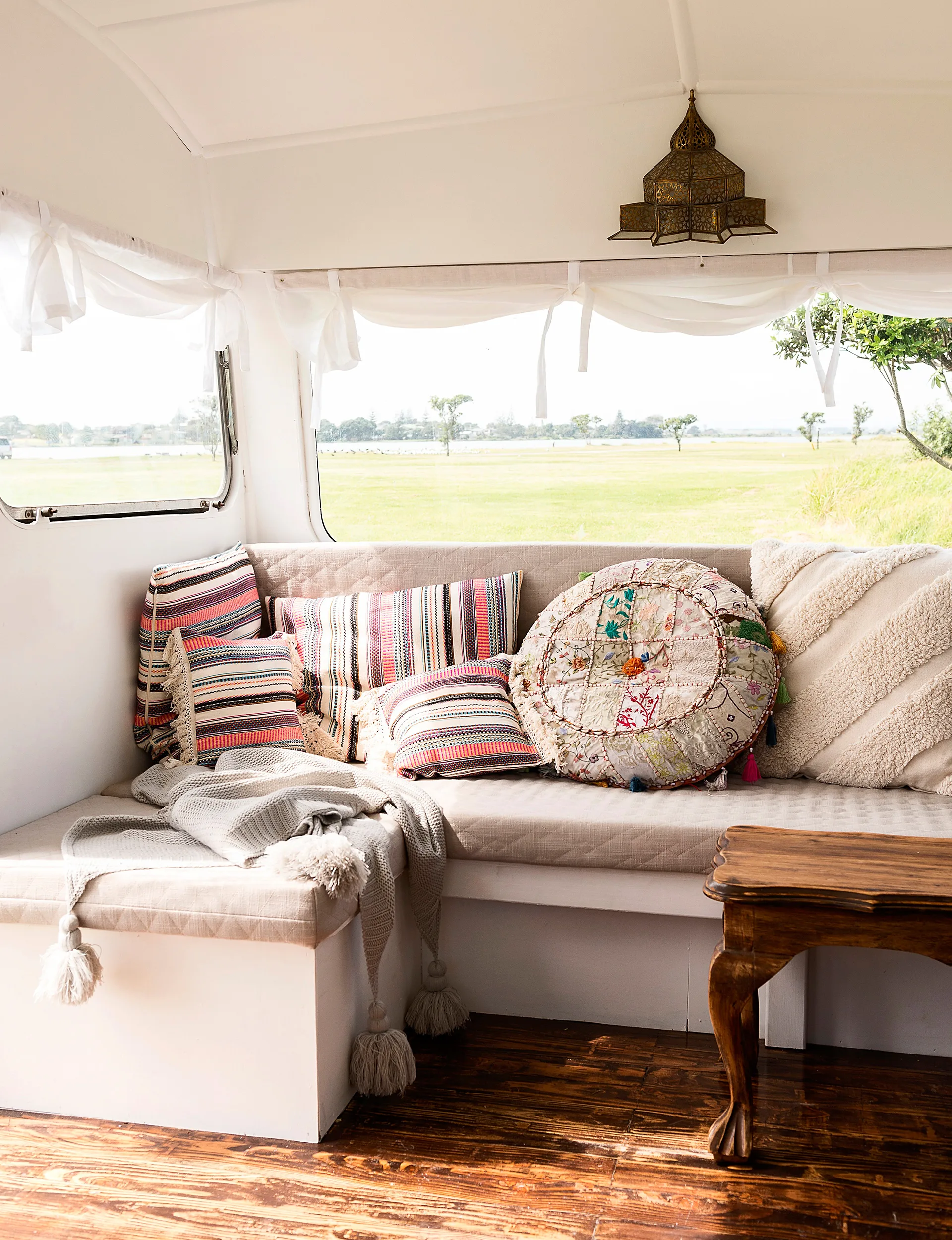 A run-down caravan gets a Morrocan-Mexican makeover