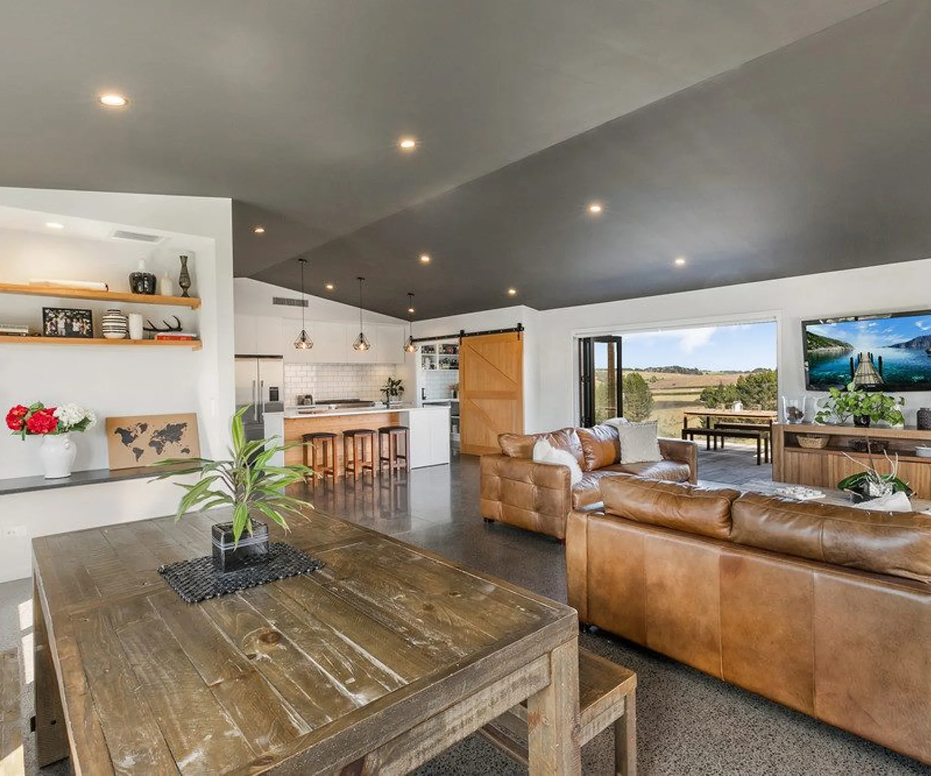 This award-winning modern farmhouse is rural living at its finest