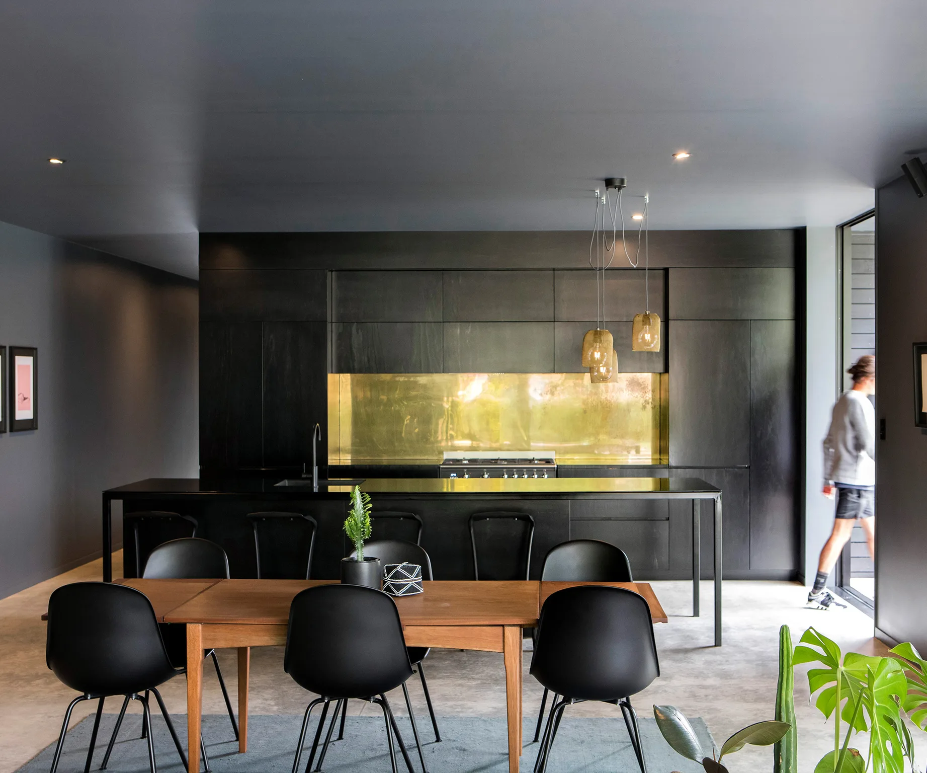 This Greytown new-build has embraced a beautiful dark and moody interior