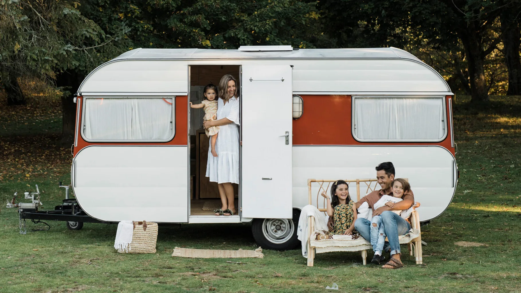 This chic summer caravan mixes old-school styling with modern finesse