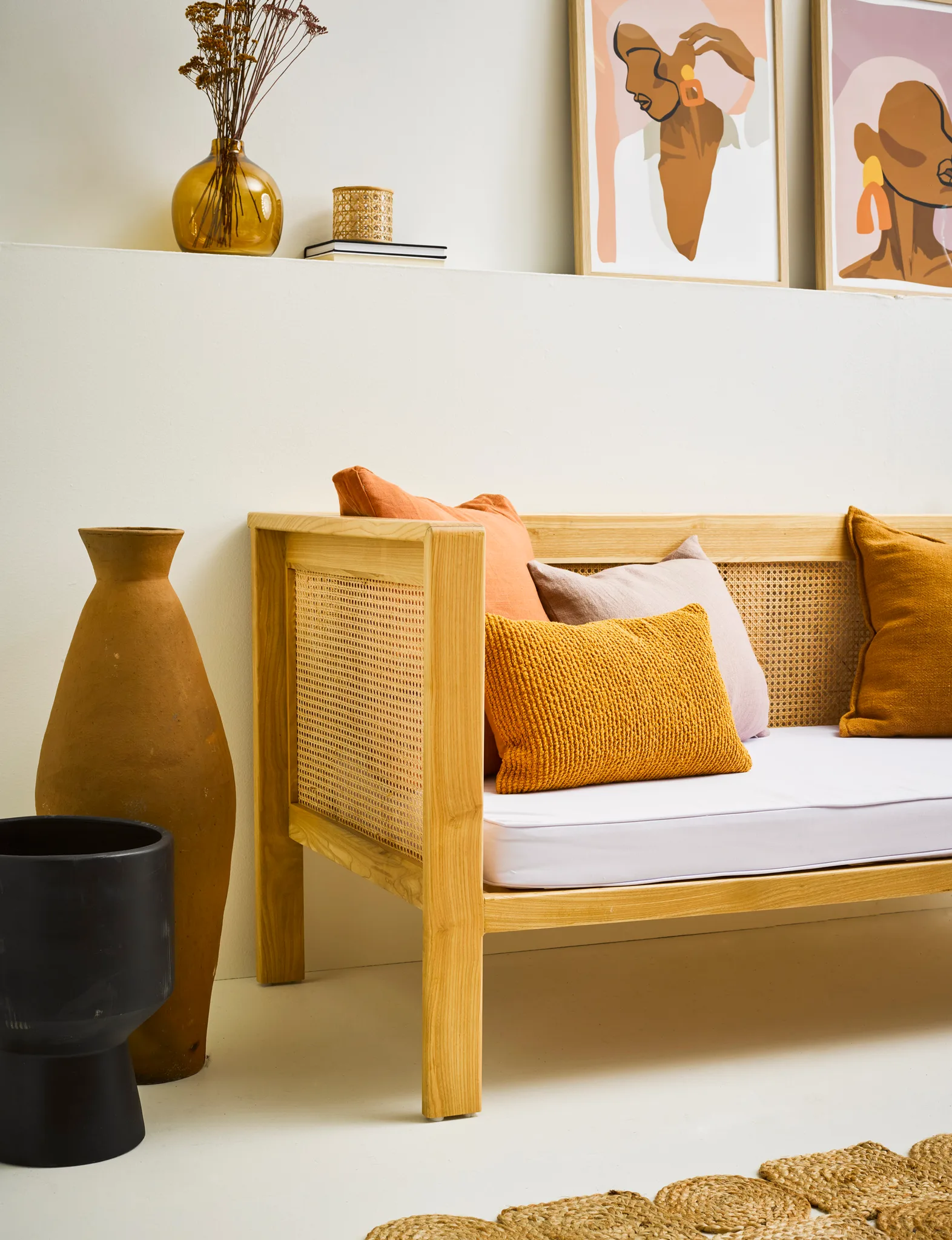 2 ways to give cane and rattan furniture a modern look in your home