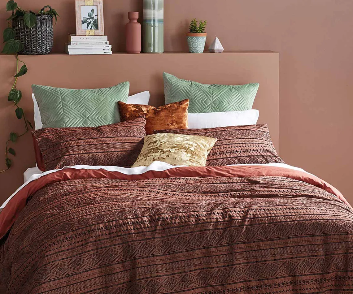 3 easy ways to nail the trend for earthy terracotta bed linen