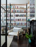 A chic renovation gave this author a worthy home-library